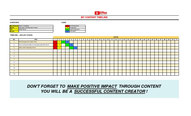 Content Planning Template | PDF