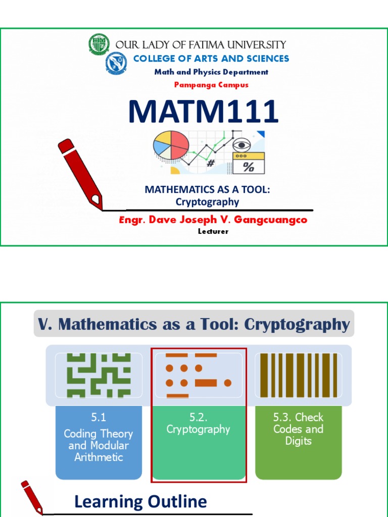 Matm Cryptography | Download Free PDF | Cryptography | Cipher Matm Cryptography | Download Free PDF | Cryptography | Cipher