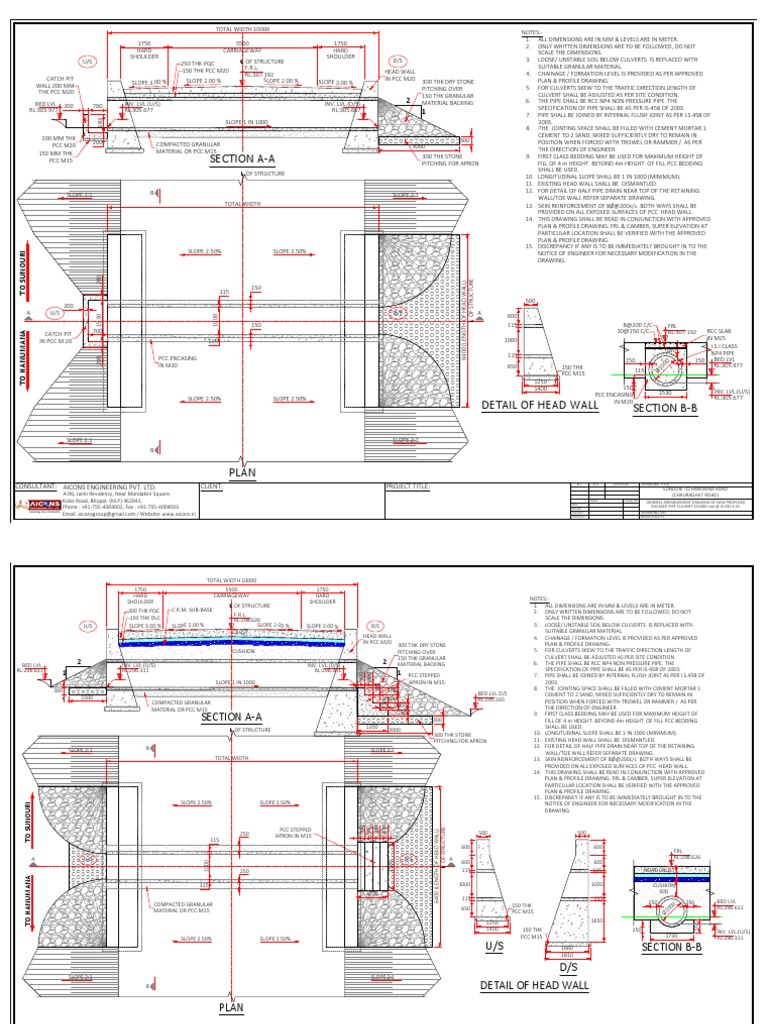 Chauraghat Road Structural GAD R1 | PDF | Structural Engineering | Building Engineering