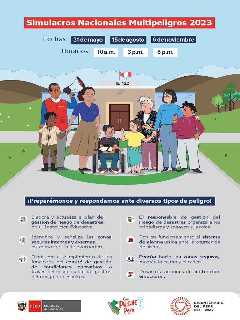 Gigantografia Simulacro Multipeligro 2023 | PDF