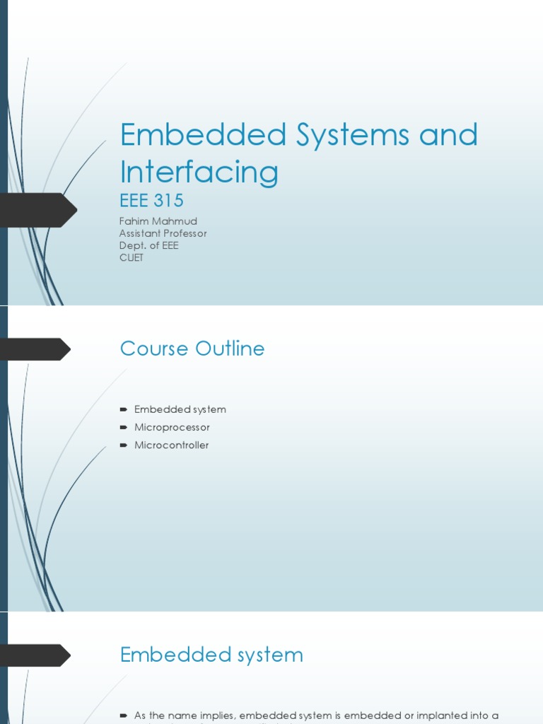 Slide 1 Introduction | PDF | Microcontroller | Central Processing Unit