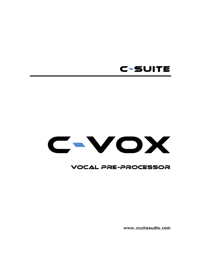 C-Suite C-Vox Manual | PDF | License | Breach Of Contract