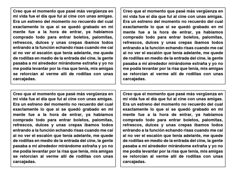 Ejemplo de Una Anecdota | PDF