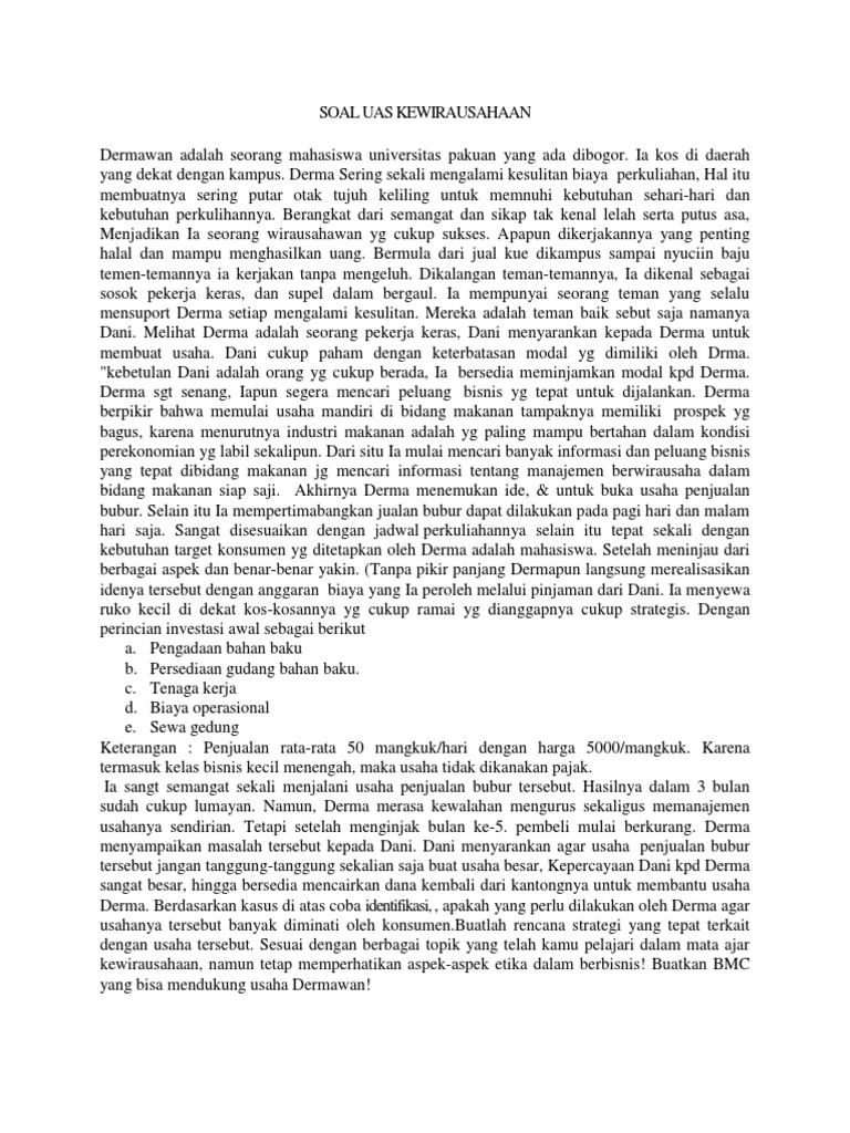 Uas Kwu | PDF | Karier & Perkembangan | Bisnis Uas Kwu | PDF | Karier & Perkembangan | Bisnis