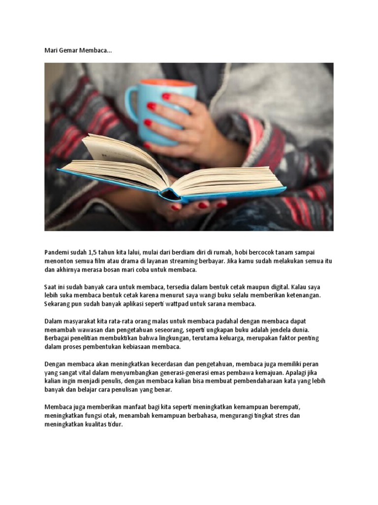Mari Gemar Membaca | PDF | Pengembangan Diri