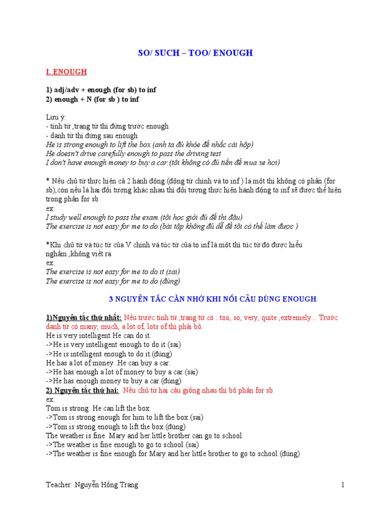 TOO ENOUGH SO SUCH (Theory) | PDF