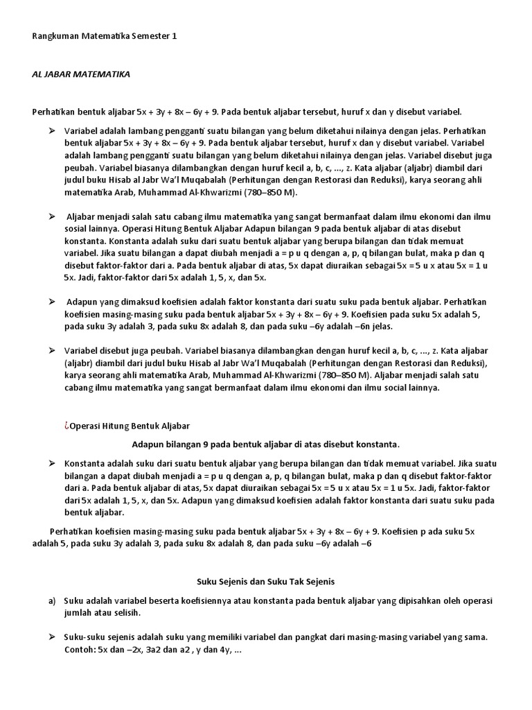 Al Jabar - MTK | PDF