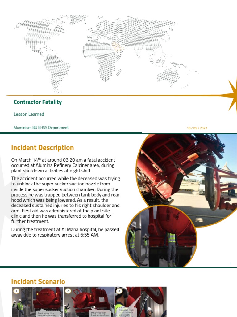 Contractor Fatality - Lesson Learned | PDF