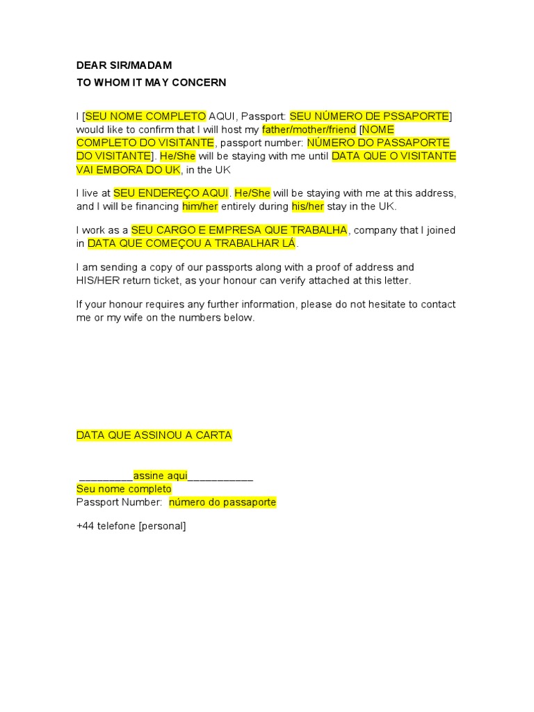 Modelo Carta Convite Pdf