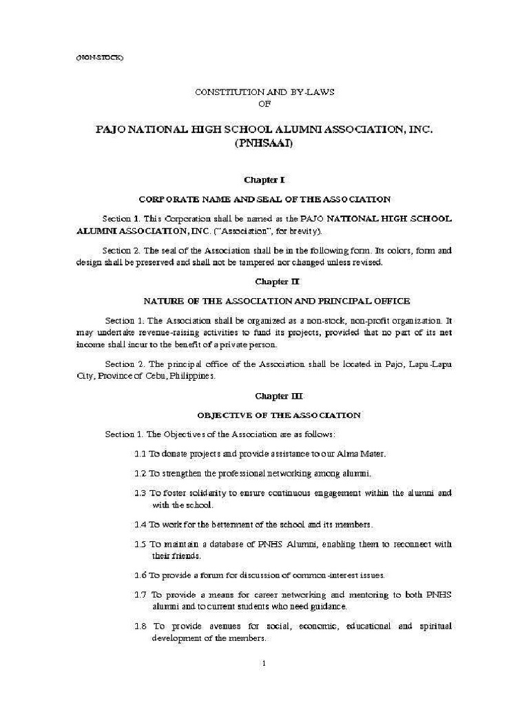 Alumni by Laws - 0001 | PDF