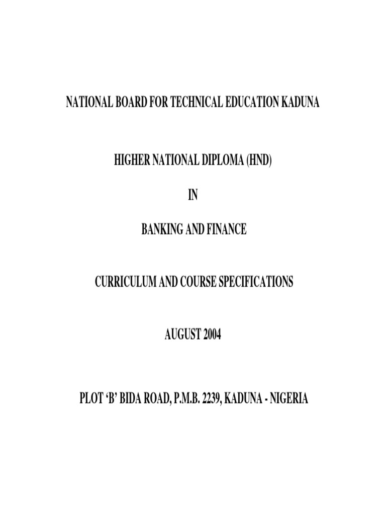 HND Banking & Finance - 0 | PDF | Banks | Investing