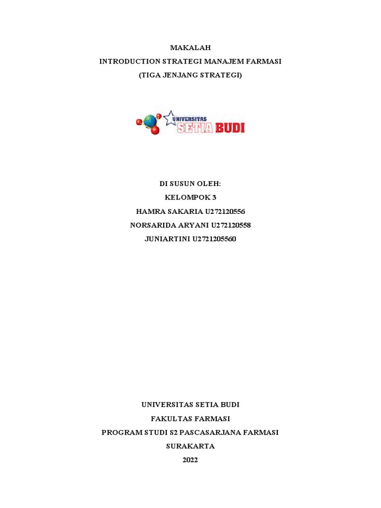 Strategi Manajemen Farmasi Tiga Jenjang | PDF | Bisnis
