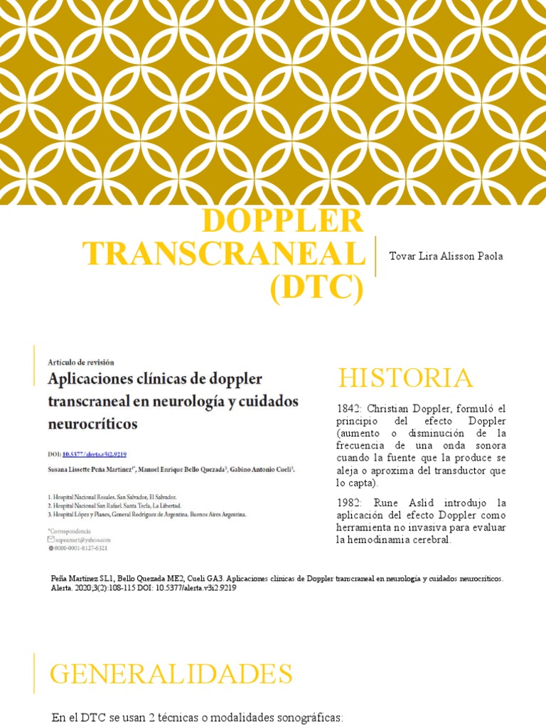 Doppler Transcraneal (DTC) | PDF