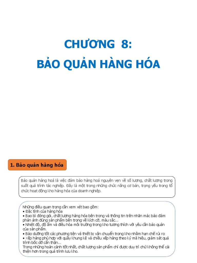 Chương 8 B o Qu N Hàng Hóa | PDF