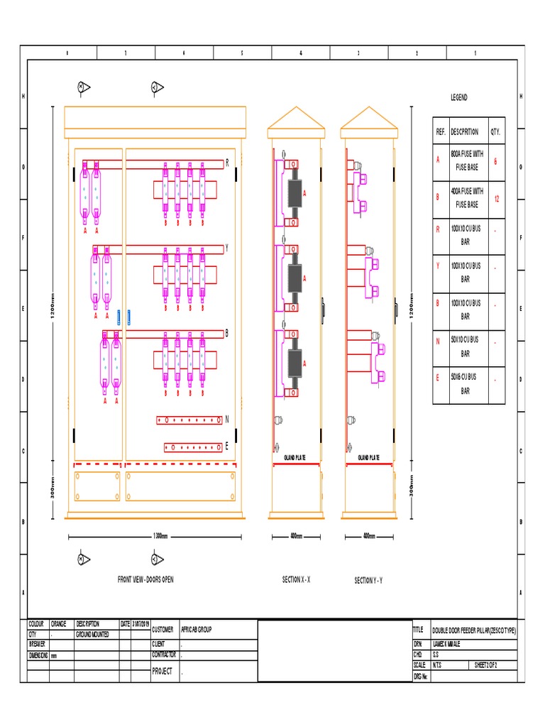 Double Door Feeder Pillar 1600A Fused | PDF