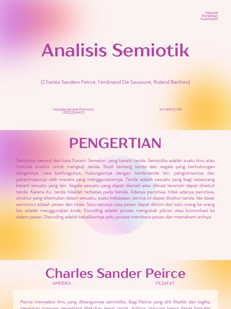 Michelle Zevana Analisis Semiotika | PDF