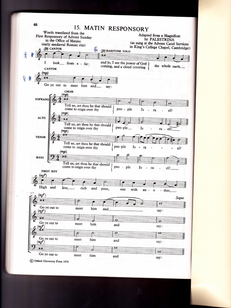 Palestrina - Matin Responsory | PDF | Worship | Religious Music