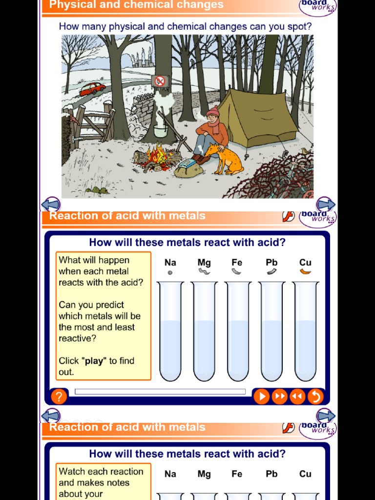 Simple Chemical Reactions | PDF