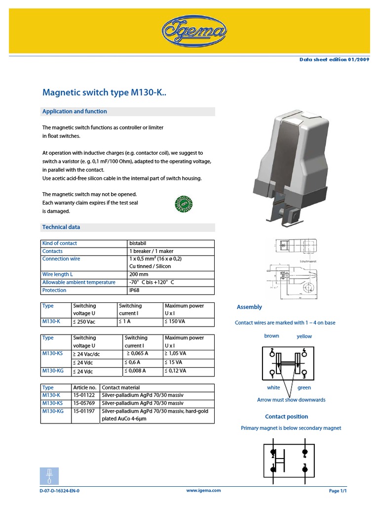 D 07 D 16324 EN 0 Nivel | Download Free PDF | Alternating Current | Switch