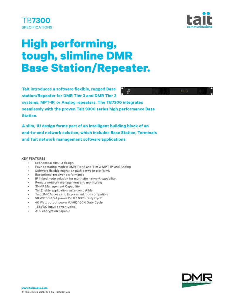 Tait_SS_TB7300 | PDF