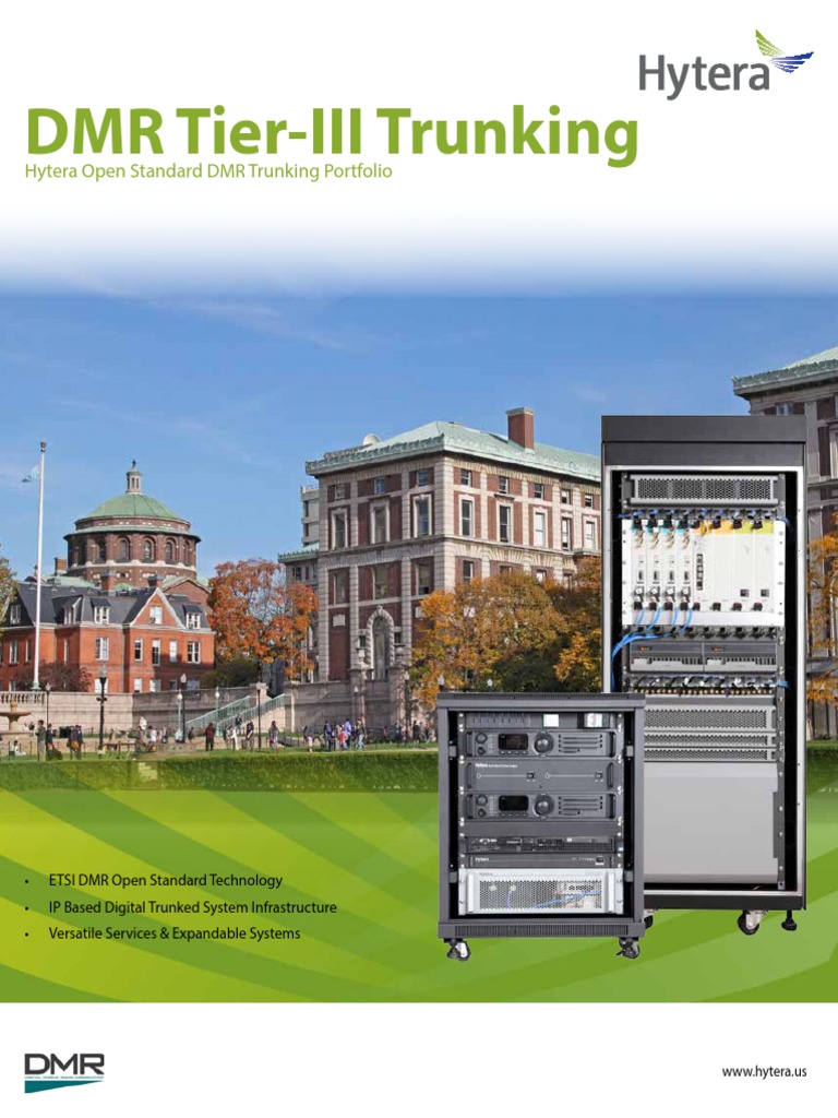 Hytera Dmr Tier Iii Trunking Open Standard Trunking 2 Pdf Computer Network Electrical