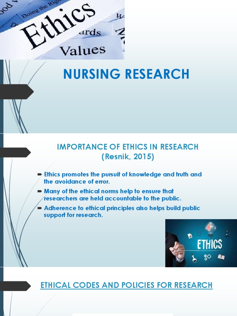 Chapter 2 Ethics in Nursing Research | PDF | Nursing | Social Institutions
