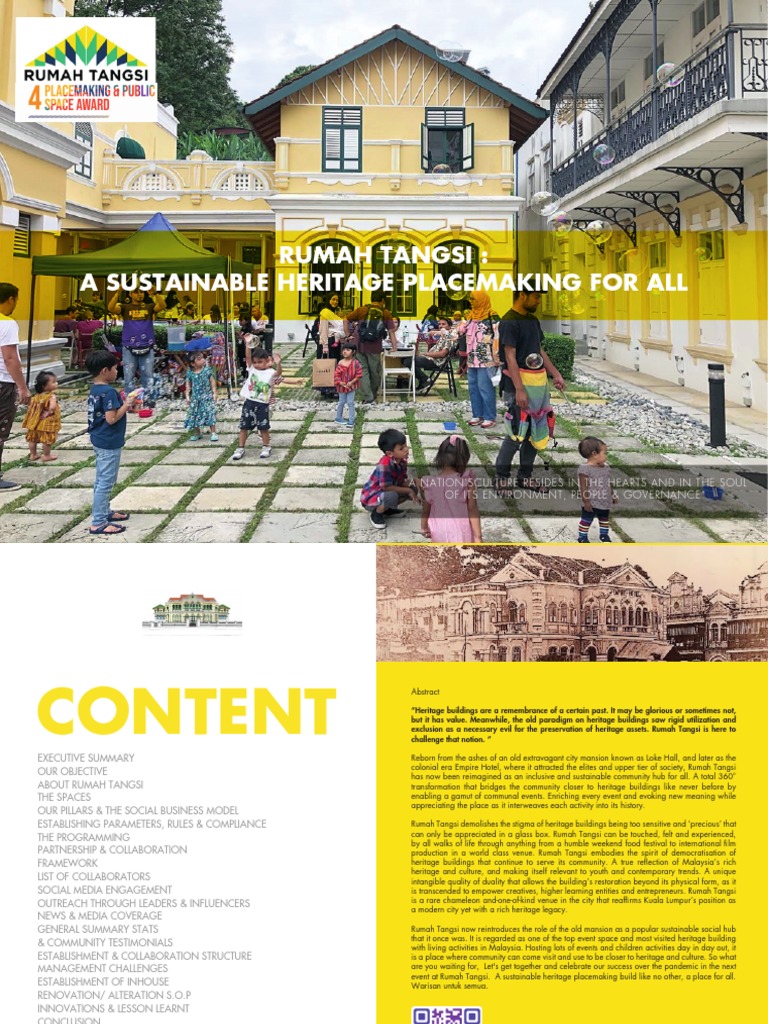 Rumah Tangsi Heritage Management Intervention As A Model For ...