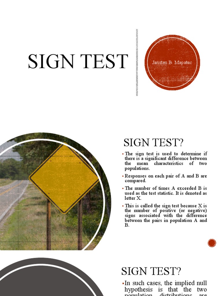 Sign Test | PDF | Statistical Hypothesis Testing | Null Hypothesis