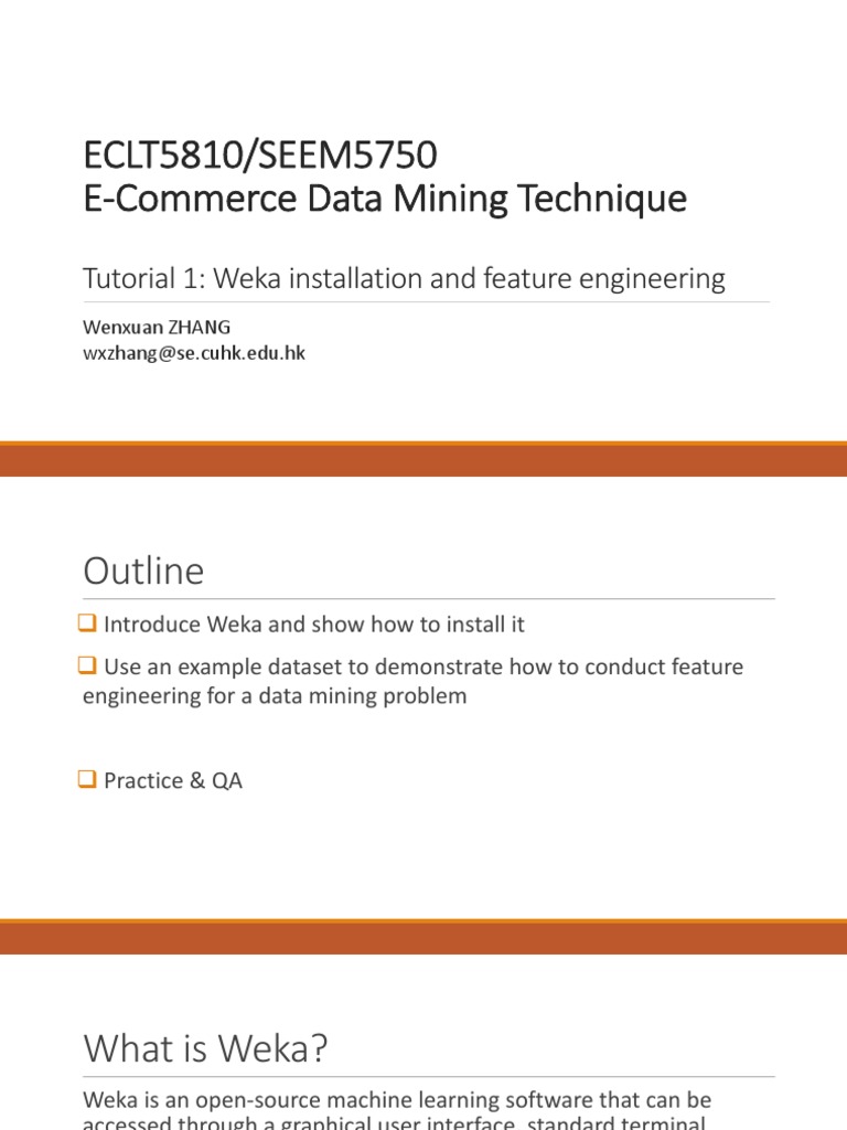Weka Tutorial 1 | PDF