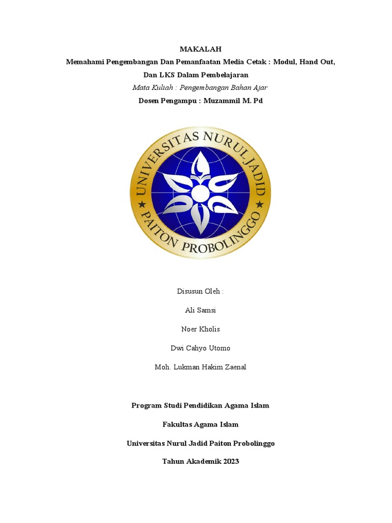 Kel 4 Pengembangan Bahan Ajar | PDF