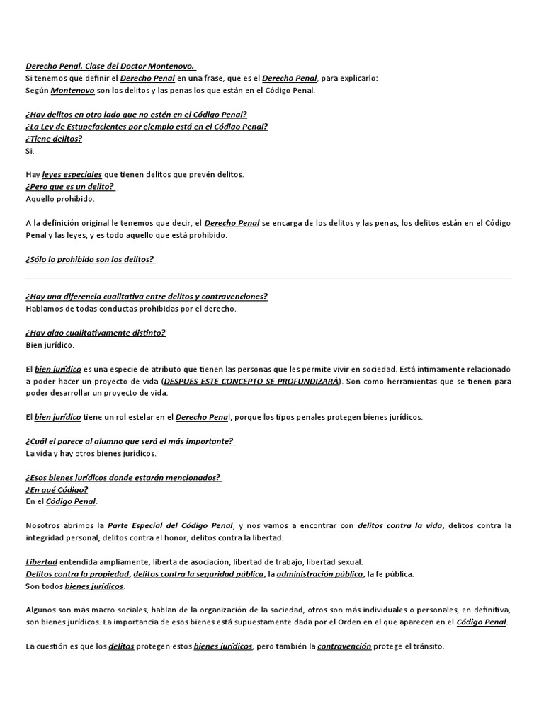 Derecho Penal CLASE PRIMERA 09 03 2022 IMPRESA BOLILLA 1 11 HOJAS ... Derecho Penal CLASE PRIMERA 09 03 2022 IMPRESA BOLILLA 1 11 HOJAS ...