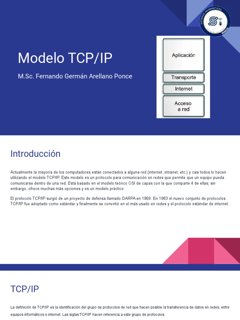 Modelo TCP - IP | PDF | Protocolos de internet | Red de computadoras