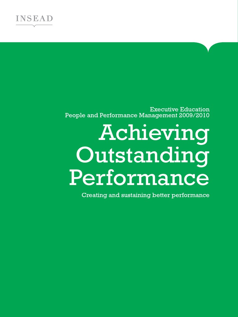 Insead Aop | PDF | Business Model | Leadership