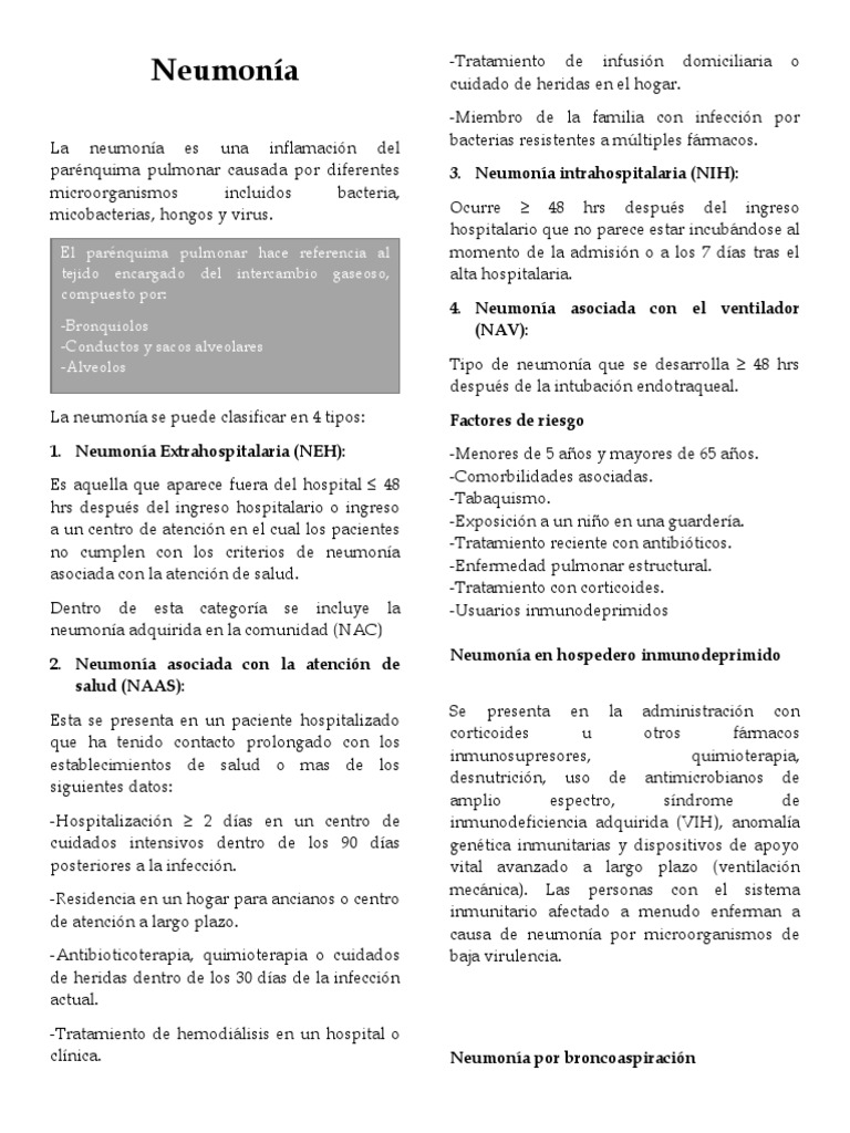 Neumonia | PDF | Neumonía | Pulmón