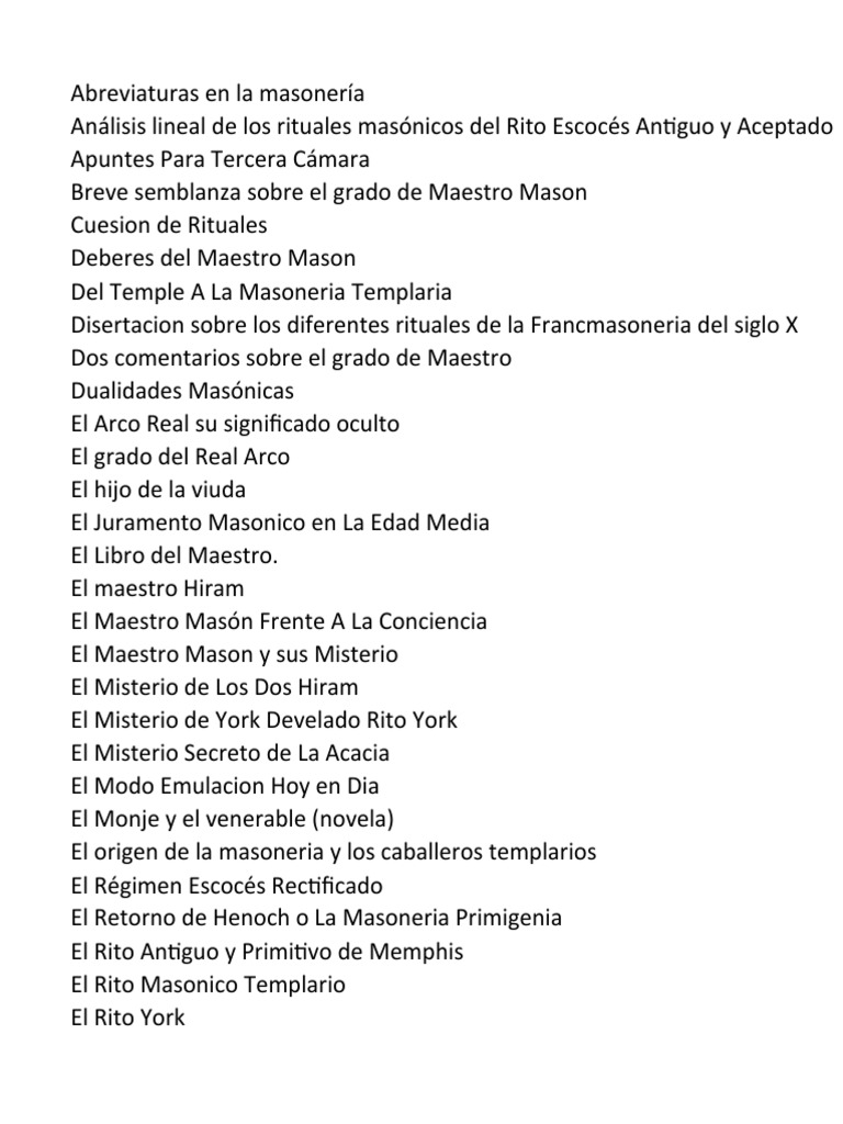 Sublime Grado de Maestro Mason | PDF | Masonería | Esoterismo occidental