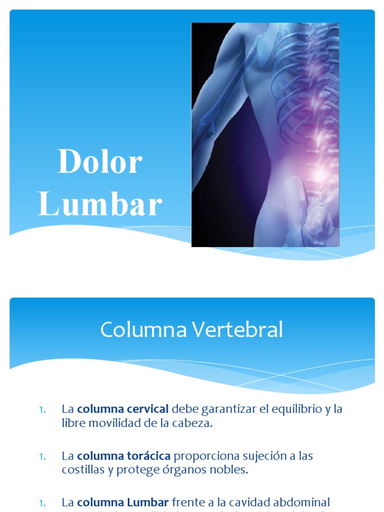 Apuntes de Dolor Lumbar | PDF | Dolor lumbar | Masaje