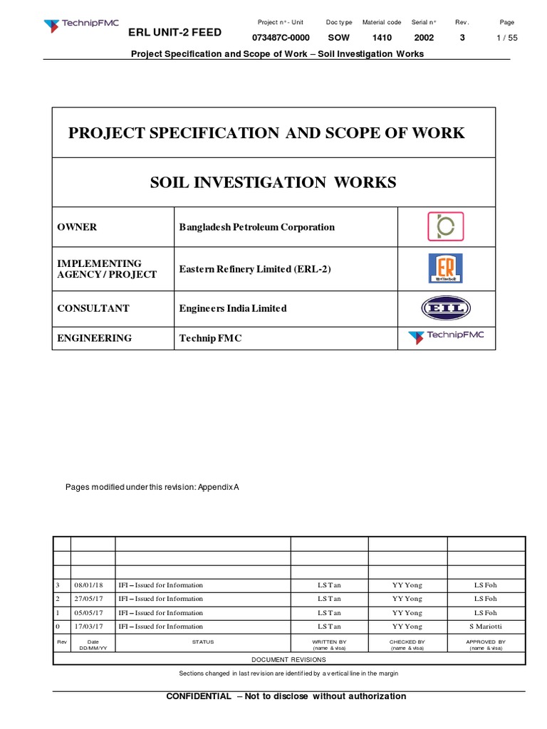 Geotechnical Scope of work for ERL Unit-2 | PDF | Geotechnical ...