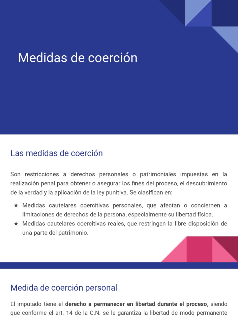Medidas de Coerción | PDF | Mandato | Derecho penal
