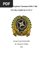 Contoh Proposal Turnamen Bola Volly Lengkap | PDF | Olahraga & Rekreasi