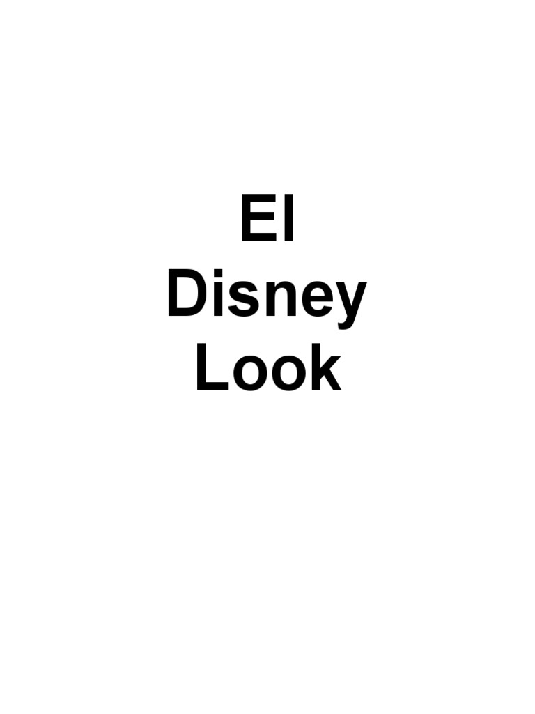 Disney - Look Book - Español | PDF