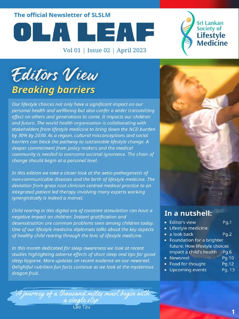 SLSLM Newsletter - Vol1 Issue 2 - April 2023 - Compressed | PDF