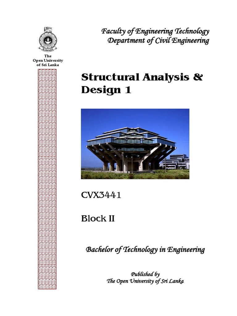 CVX3441 - Structural Analysis and Design I - Block 2 | PDF | Deformation (Engineering ...