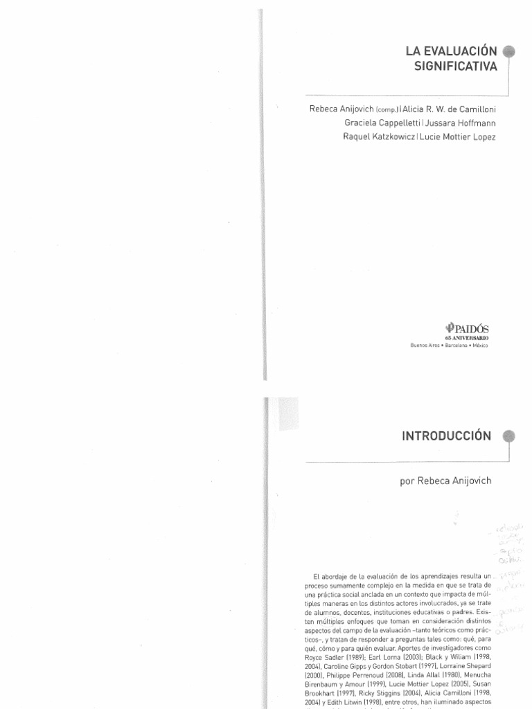 La Evaluación Significativa-Anijovich | PDF