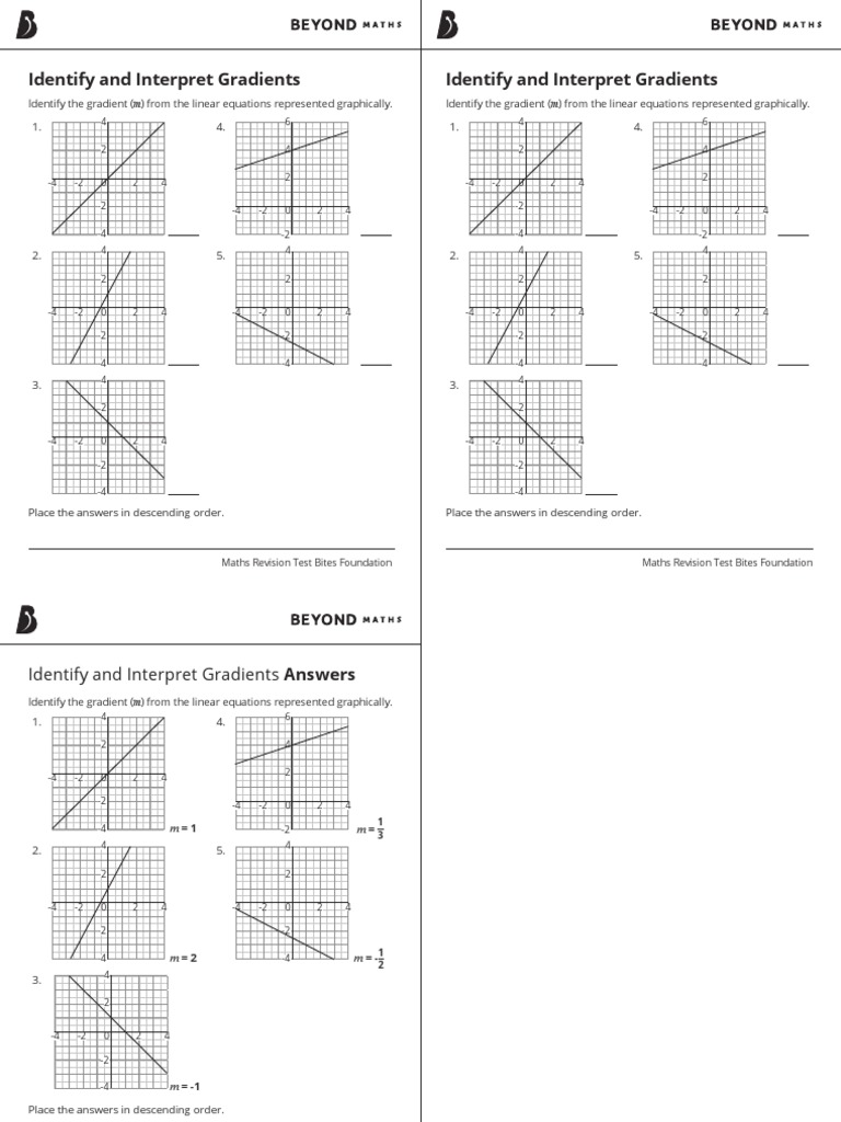 12 Identify and Interpret Gradients | PDF | Applied Mathematics ...