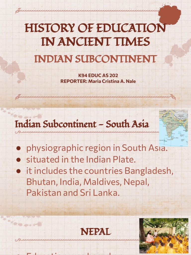 History of Education in Ancient Times Indian Subcontinent | PDF