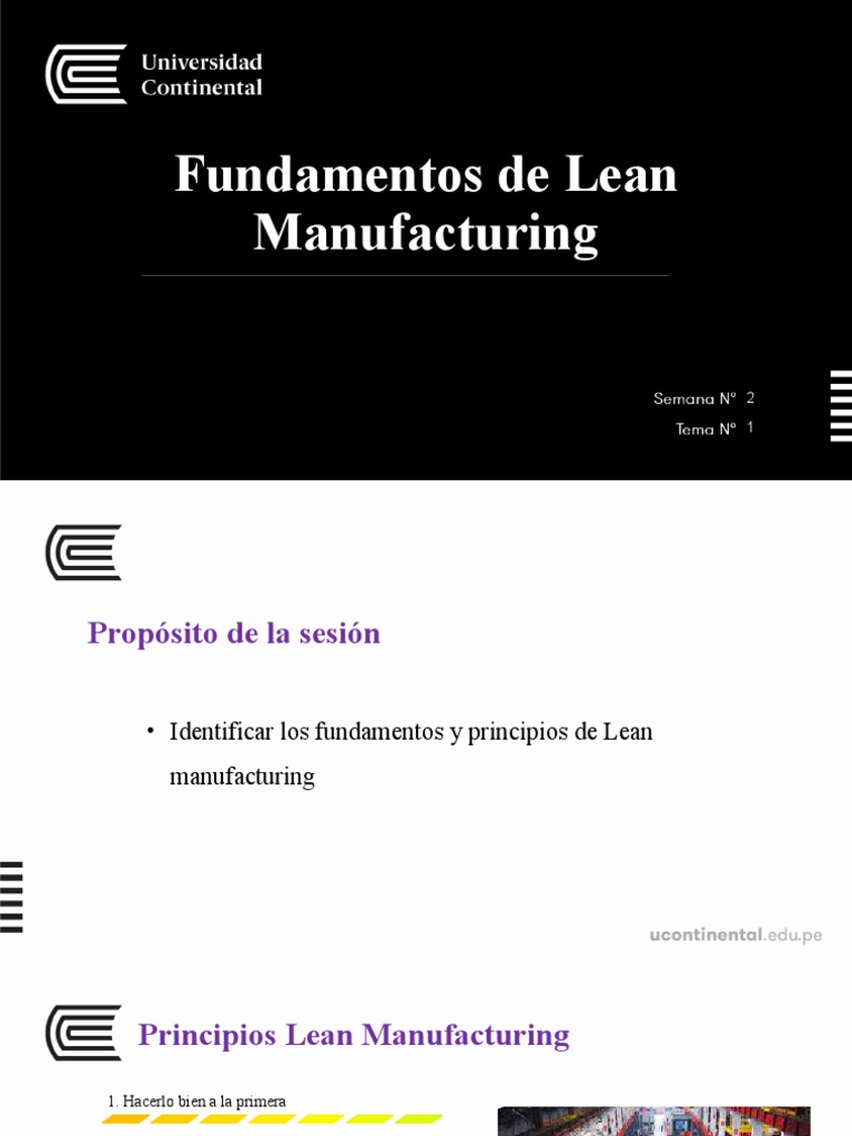 Fundamentos de Lean Manufacturing | PDF | Lean Manufacturing ...
