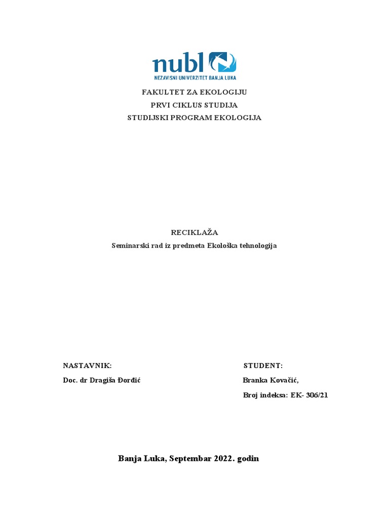 Reciklaza | PDF