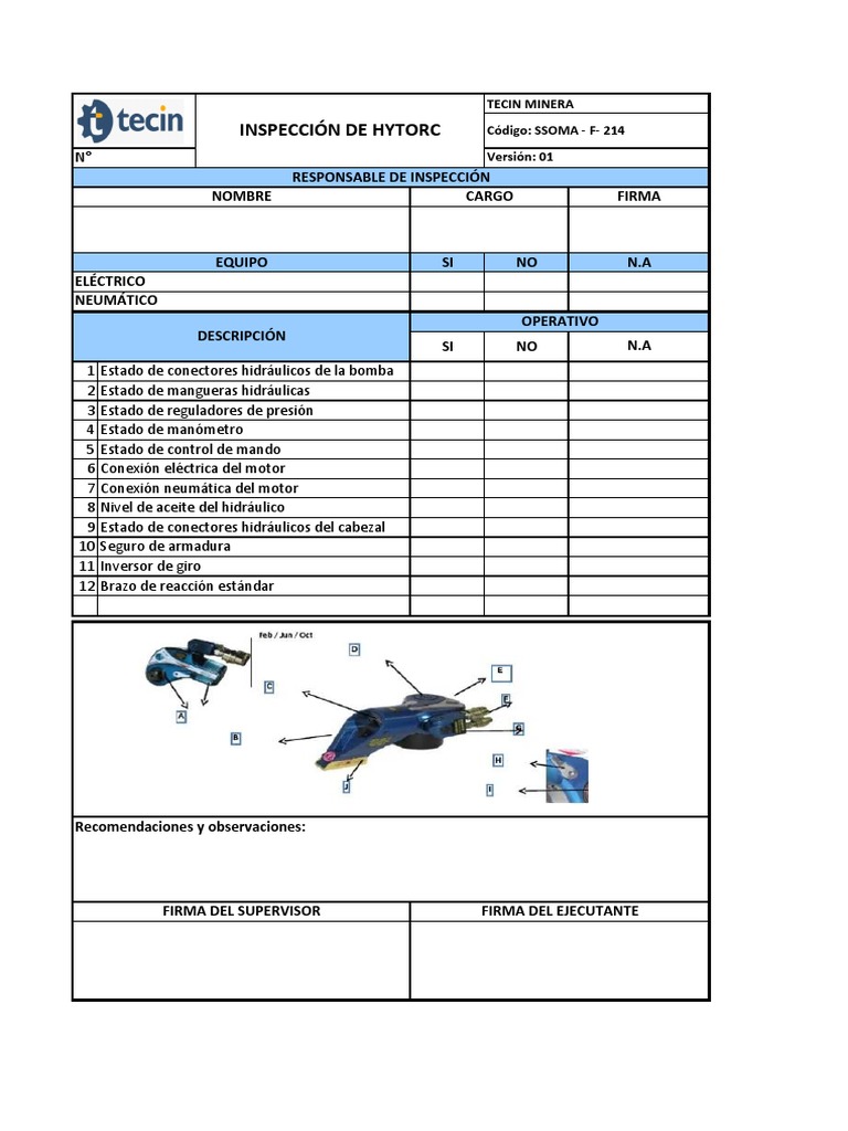 Check List Hytorc | PDF