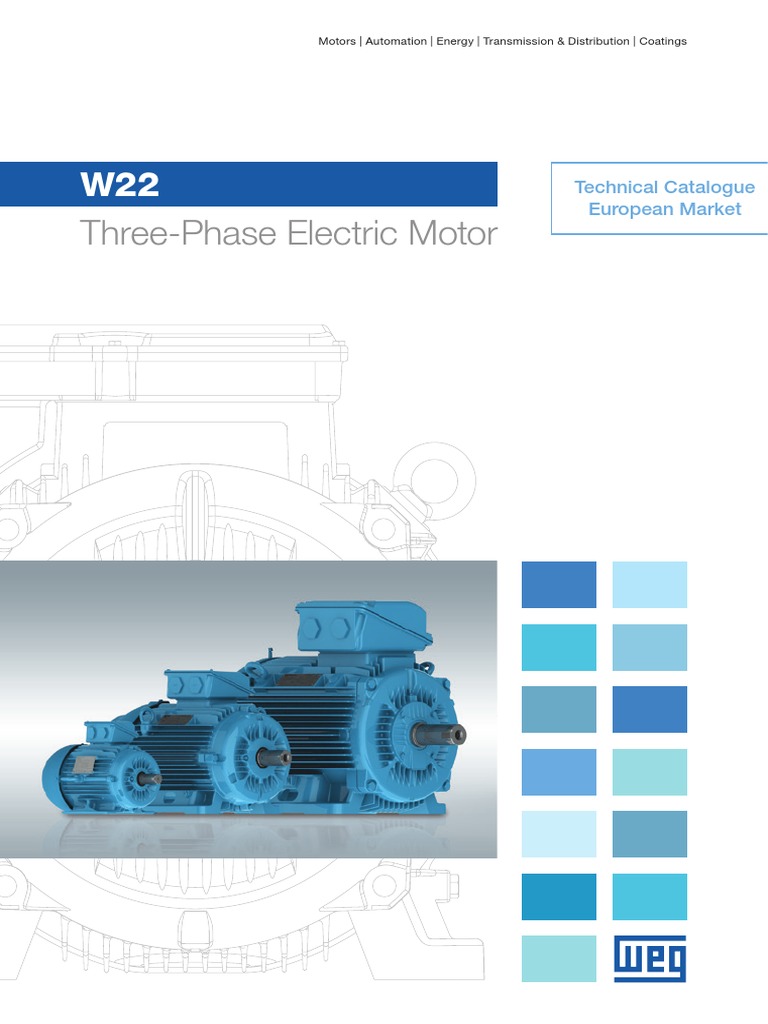 W22 High Efficiency Electric Motors | PDF | Electric Motor | Efficient ...