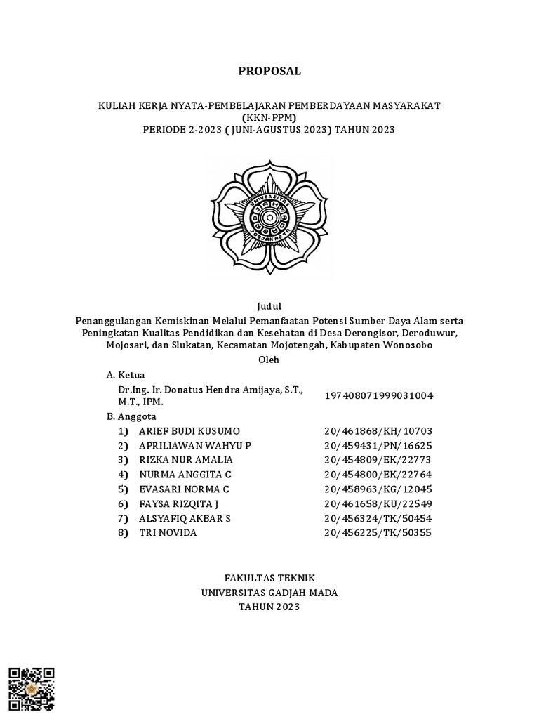 Proposal KKN PPM Periode II 2023-Final | PDF